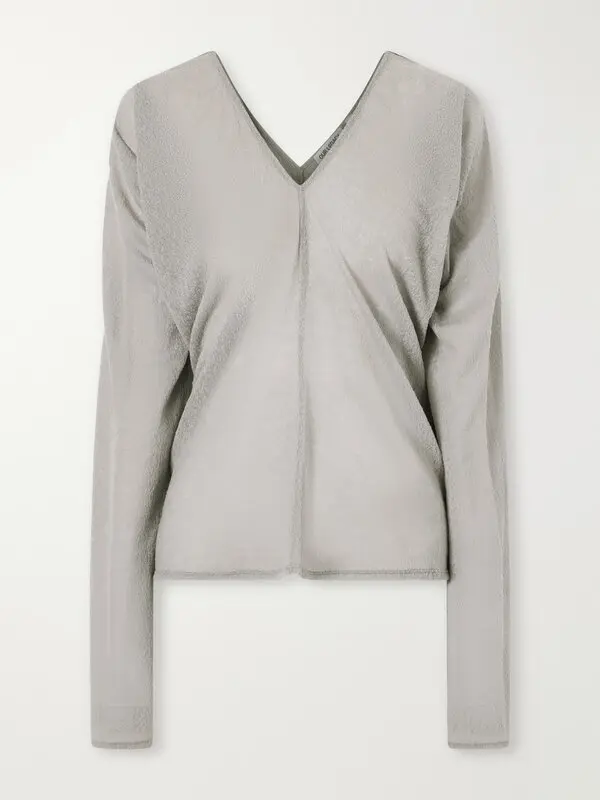 Our Legacy Cheer Wool-blend Blouse - Neutrals