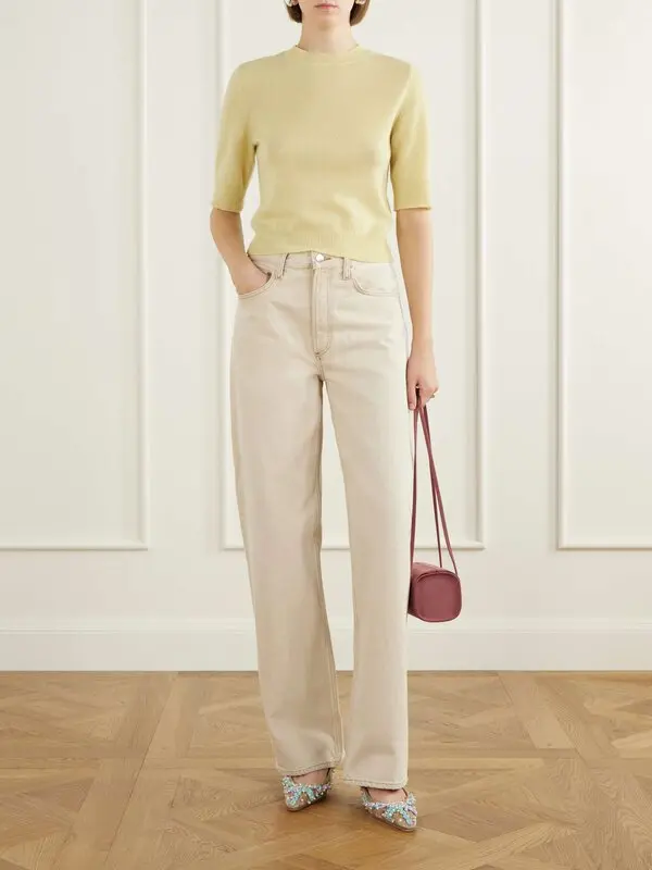 Tory Burch 45 Bead-embellished Canvas Pumps