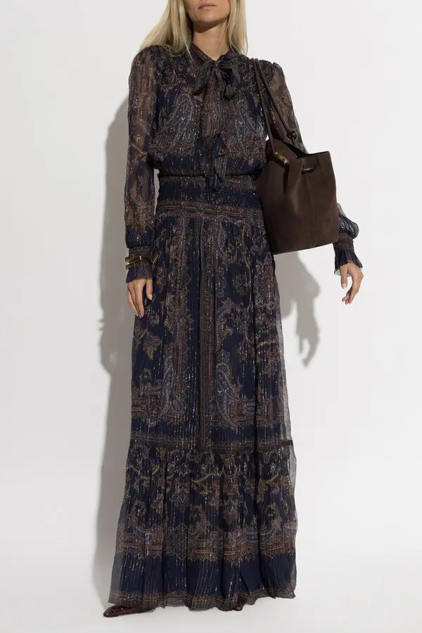 SELF-PORTRAIT Dress With Lurex Thread