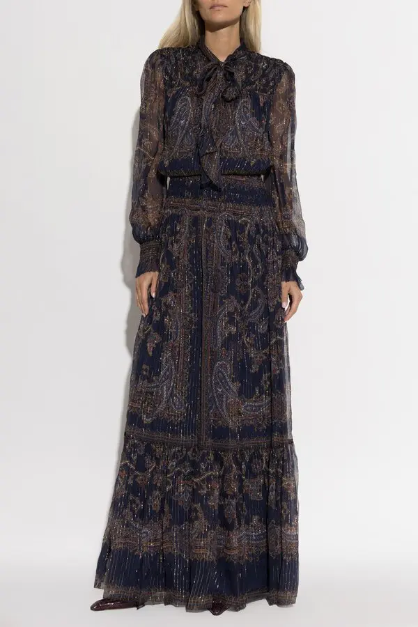 SELF-PORTRAIT Dress With Lurex Thread
