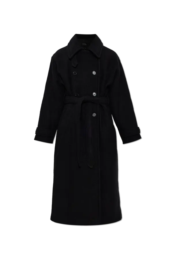 A.p.c. Wool Coat 'lea - Black