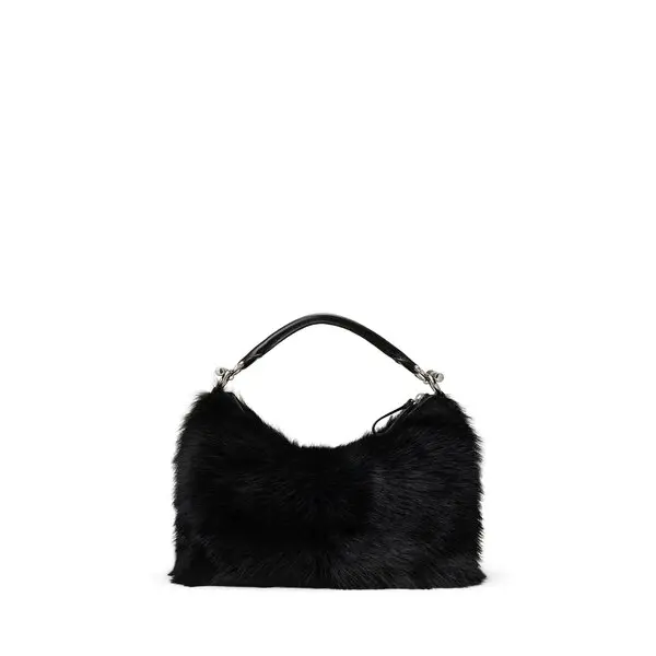 Ralph Lauren Shearling Small Blaike Shoulder Bag