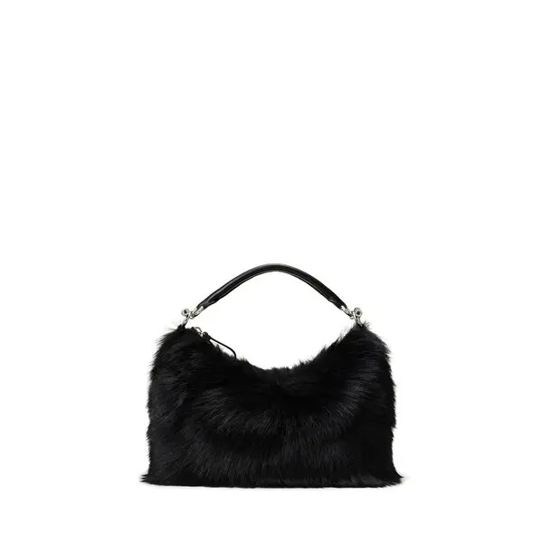 Ralph Lauren Shearling Small Blaike Shoulder Bag