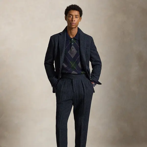 Ralph Lauren Barleycorn Tweed Suit Trousers