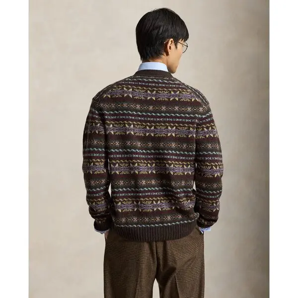 Ralph Lauren Fair Isle Wool Cardigan
