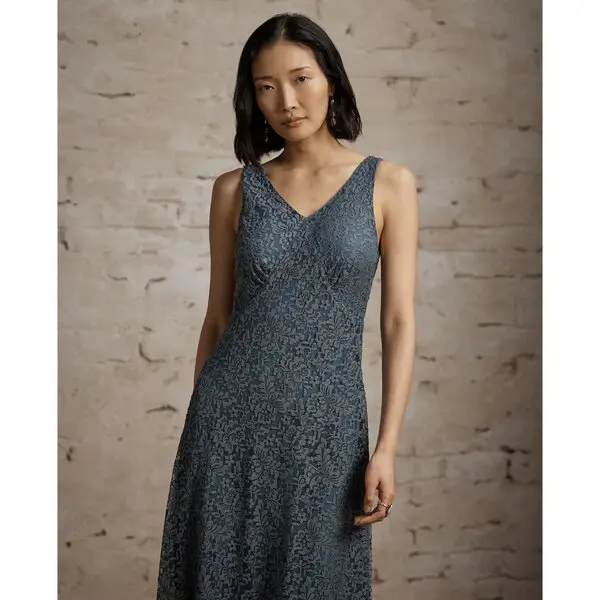 Ralph Lauren Floral Lace Maxi Dress