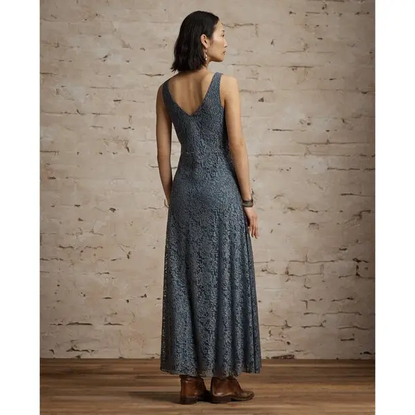 Ralph Lauren Floral Lace Maxi Dress