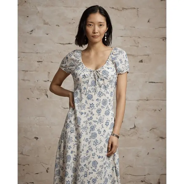 Ralph Lauren Floral-print Voile Maxi Dress