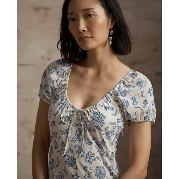 Ralph Lauren Floral-print Voile Maxi Dress