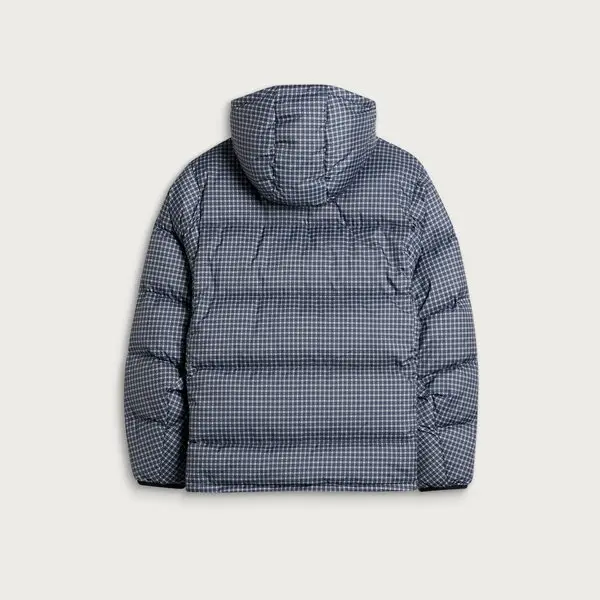 Gramicci Coldfront Down Jacket Checked Puffer With Hood