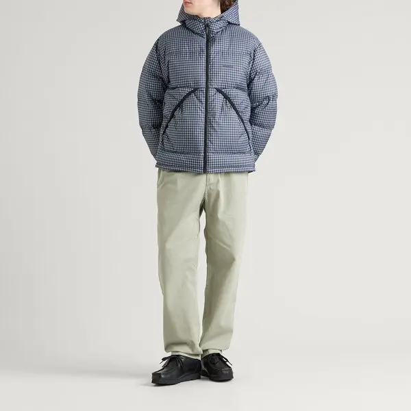 Gramicci Coldfront Down Jacket Checked Puffer With Hood