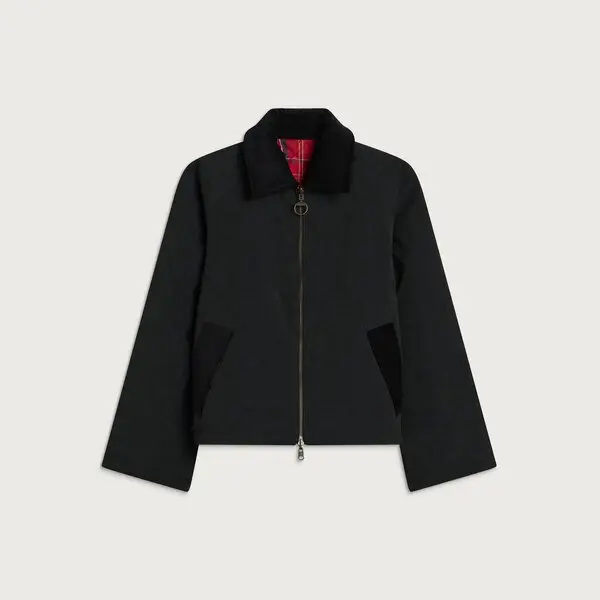 Barbour Dawn Reversible Casual Jacket - Black/cardinal