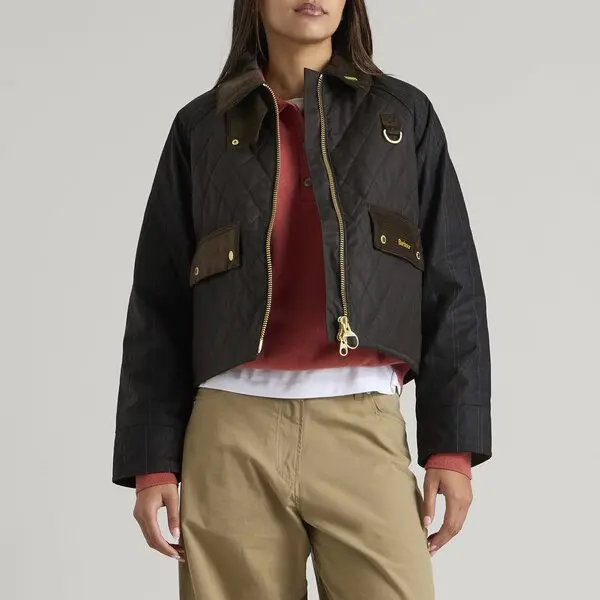 Barbour Reimagined Icons Quilted Spey Wax Jacket