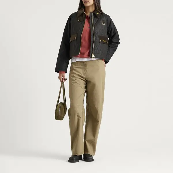Barbour Reimagined Icons Quilted Spey Wax Jacket - Olive/classic