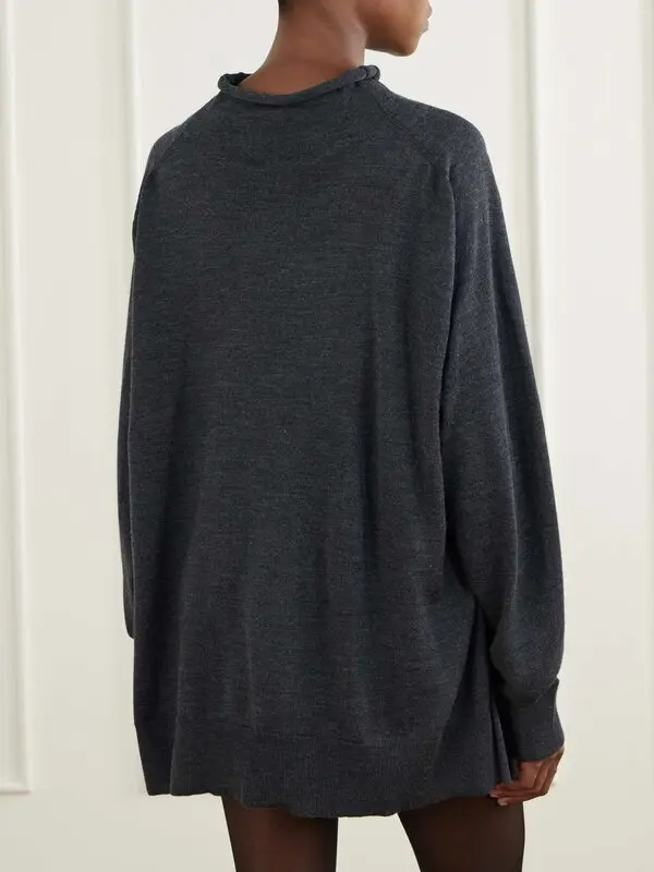 Magda Butrym Knot-detail Wool Turtleneck Sweater