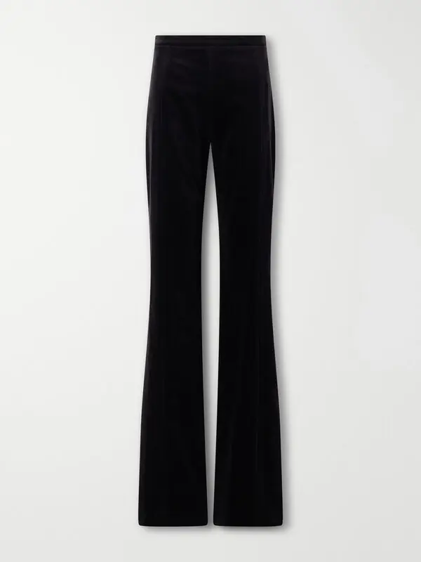 Costarellos Padra Cotton-velvet Flared Pants