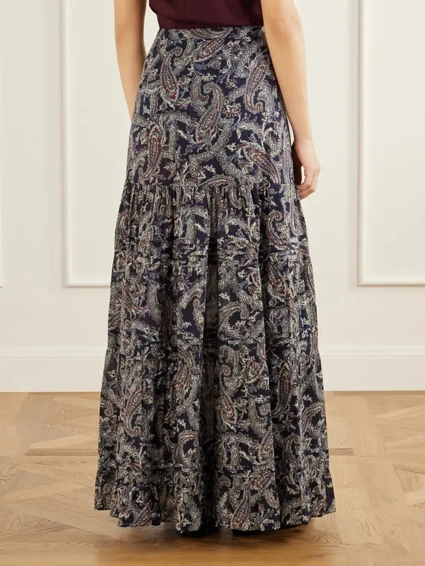 Veronica Beard Paisley-print Maxi Skirt - Multi