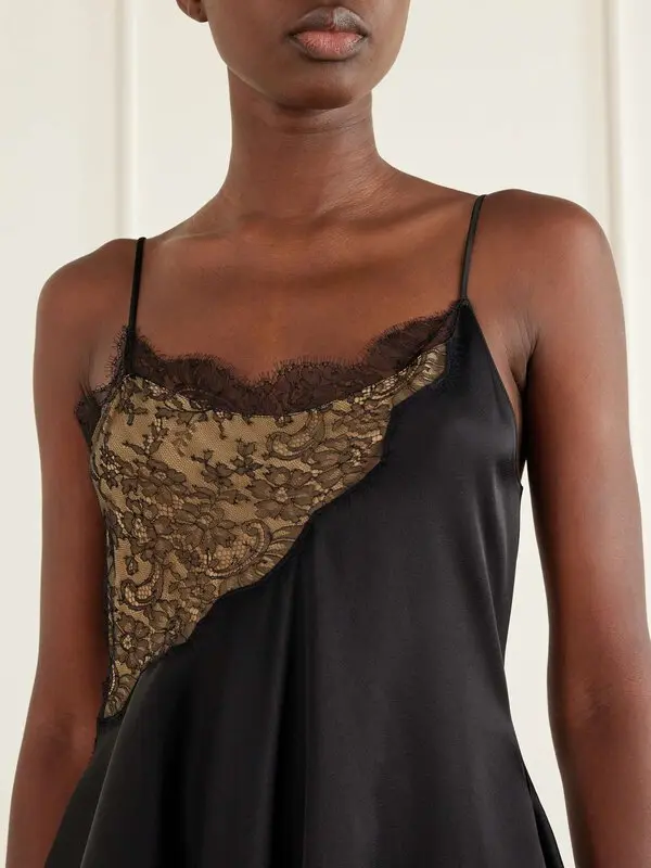 Stella McCartney Lace-trimmed Satin Cami