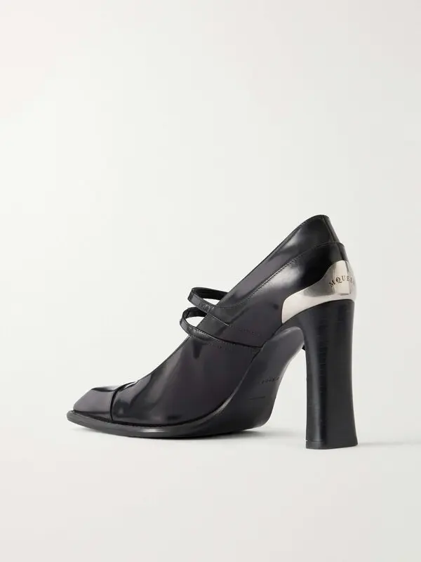 Alexander McQueen Niko Leather Mary Jane Pumps
