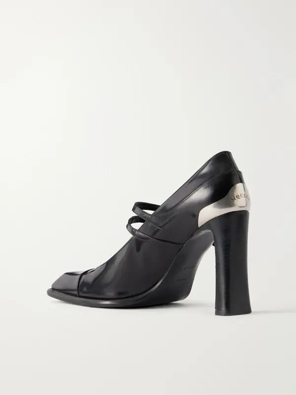 Alexander McQueen Niko Leather Mary Jane Pumps