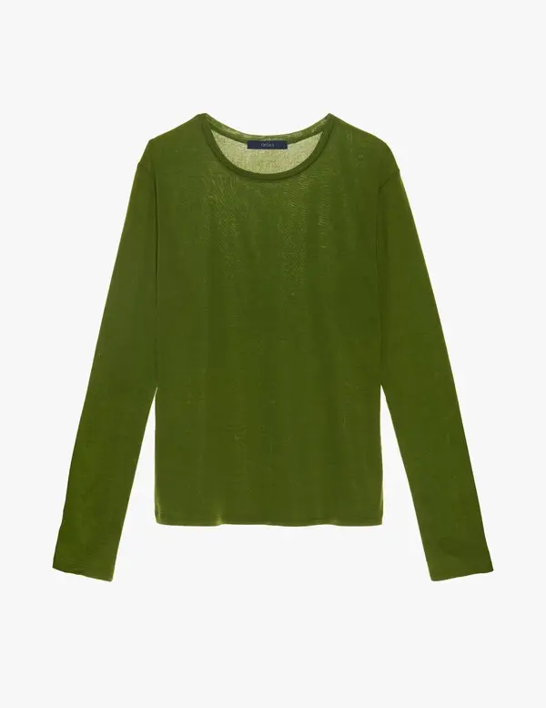 Araks Sabine Long Sleeve Top In Moss - Green