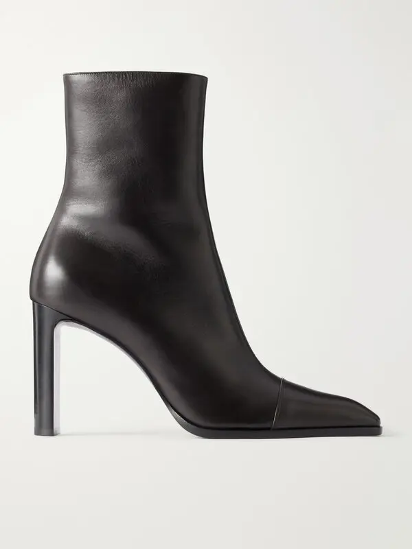 Saint Laurent Venetia 95 Leather Ankle Boots
