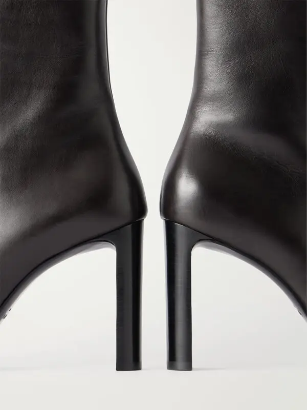 Saint Laurent Venetia 95 Leather Ankle Boots