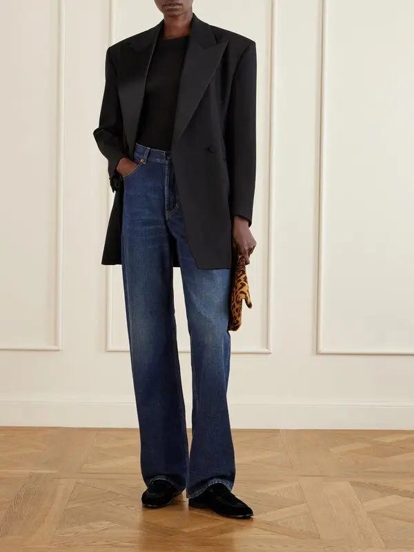 Saint Laurent Le Loafer 05 Suede Loafers - Black