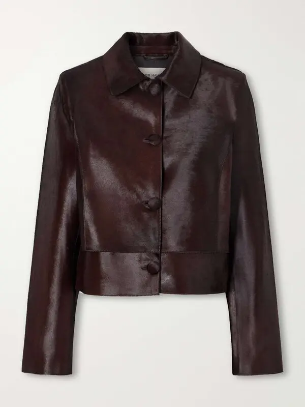 Nour Hammour Hadley Calf Hair Jacket