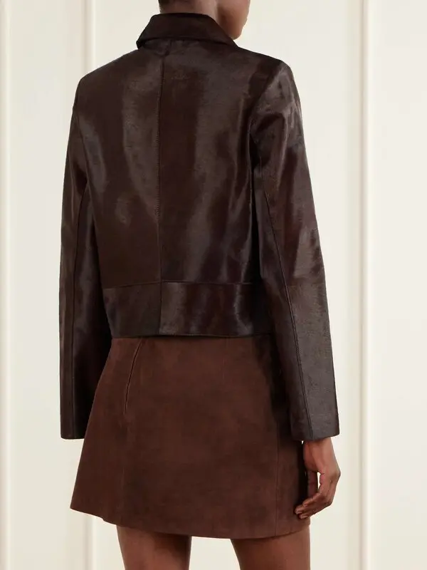 Nour Hammour Hadley Calf Hair Jacket