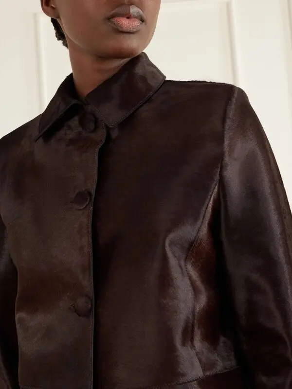 Nour Hammour Hadley Calf Hair Jacket