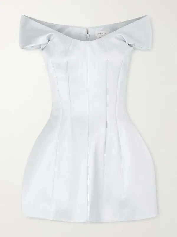 Alexander McQueen Cocktail Satin Mini Dress