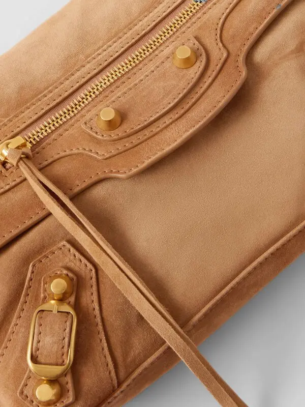 Balenciaga Le City Suede Shoulder Bag