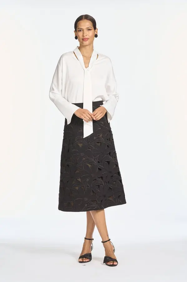 Sachin & Babi Clea A-line Midi Skirt - Onyx