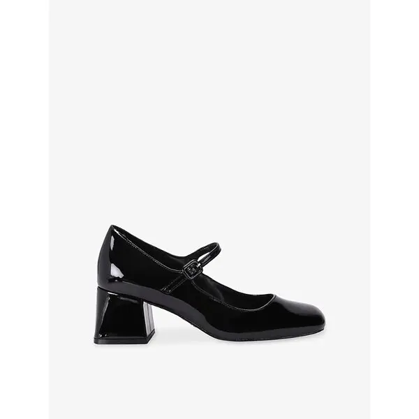 Steve Madden Darcey Patent-leather Mary-jane Courts - Black