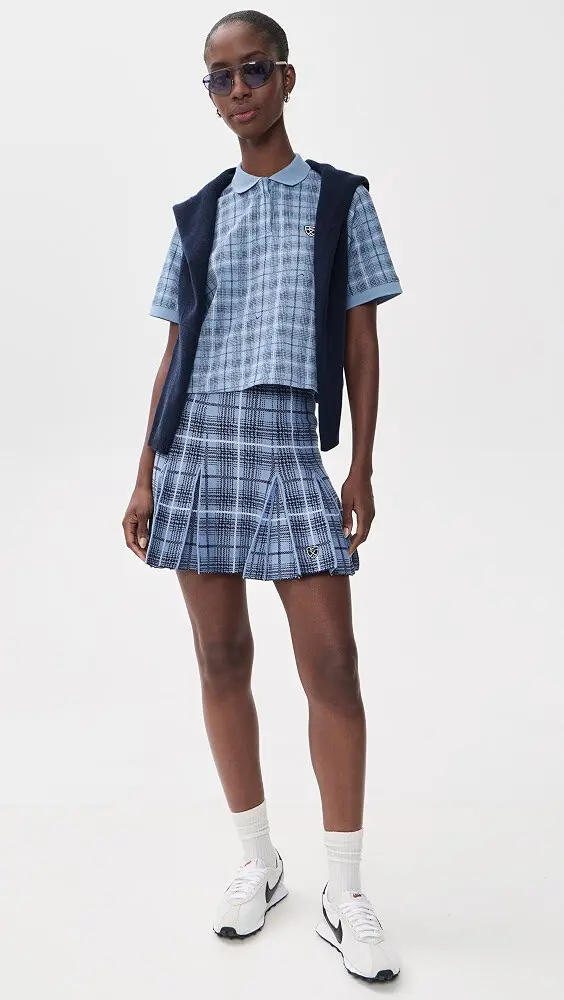Nike Plaid Pleated Skirt