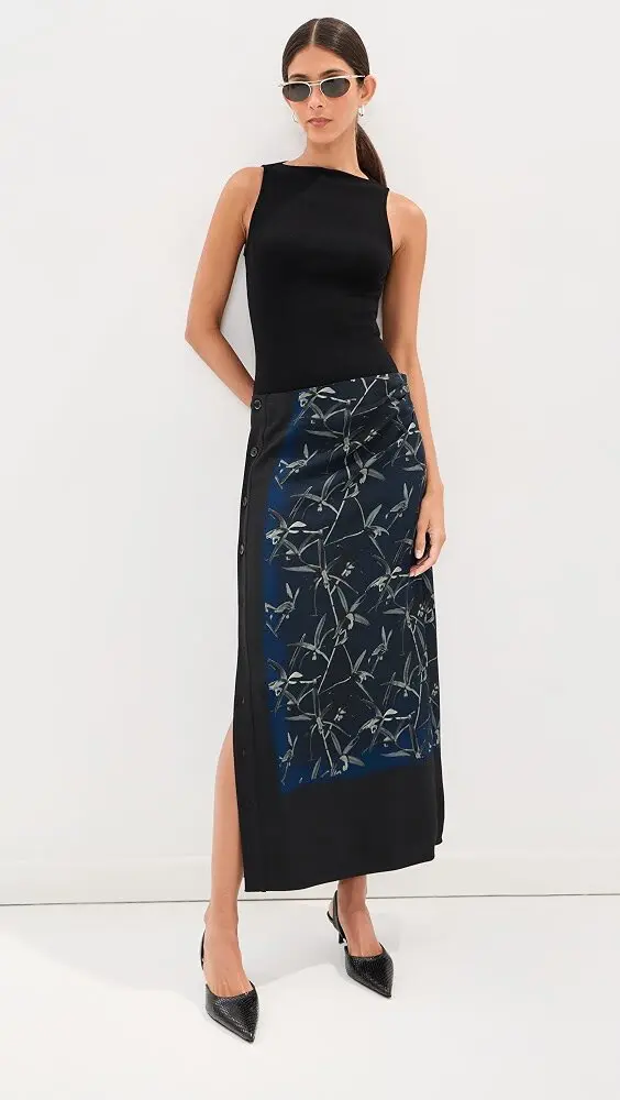 Proenza Schouler Anais Printed Skirt