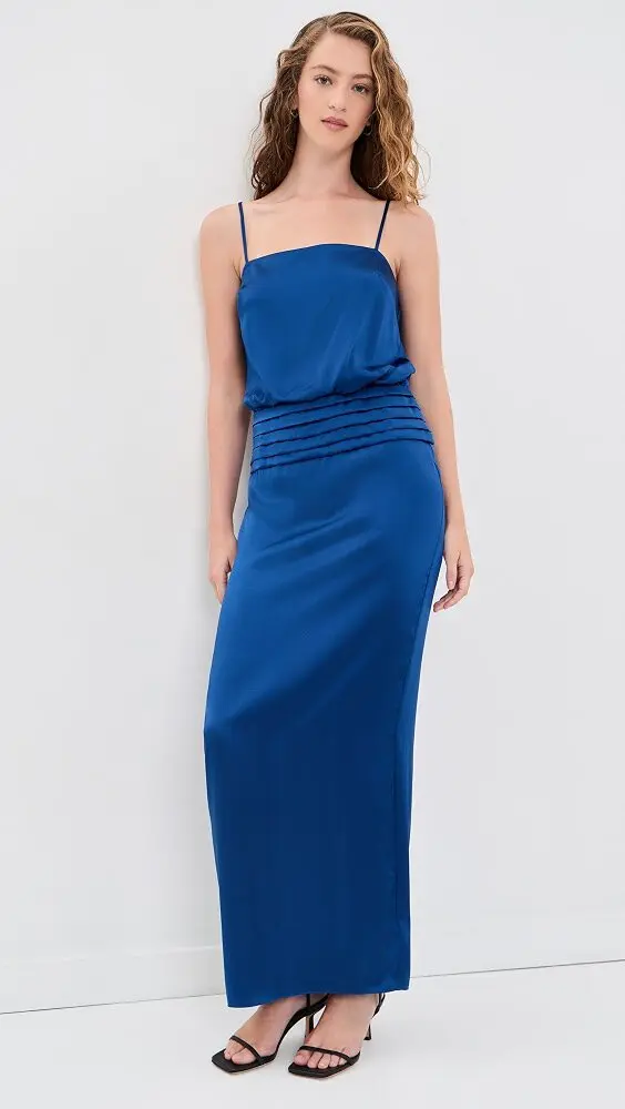 REFORMATION Ofelia Silk Maxi Dress - Caspian