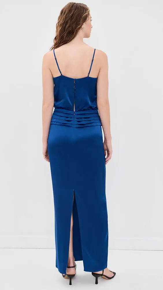REFORMATION Ofelia Silk Maxi Dress - Caspian