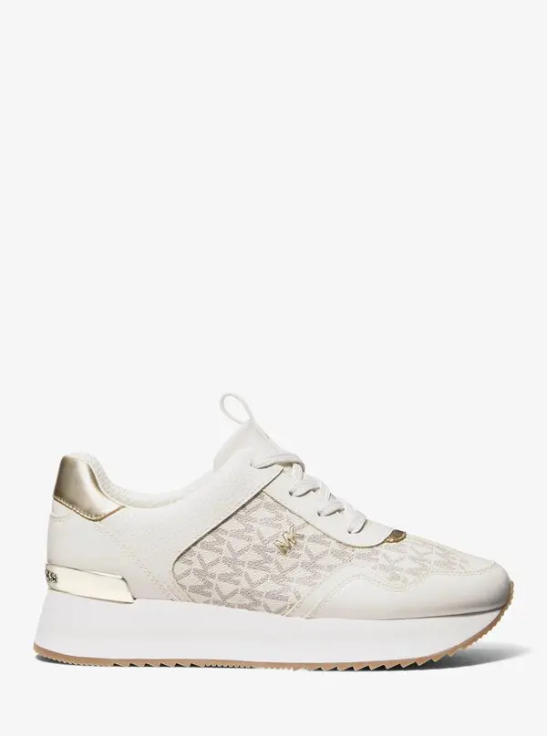Michael Kors Raina Signature Logo Platform Trainers