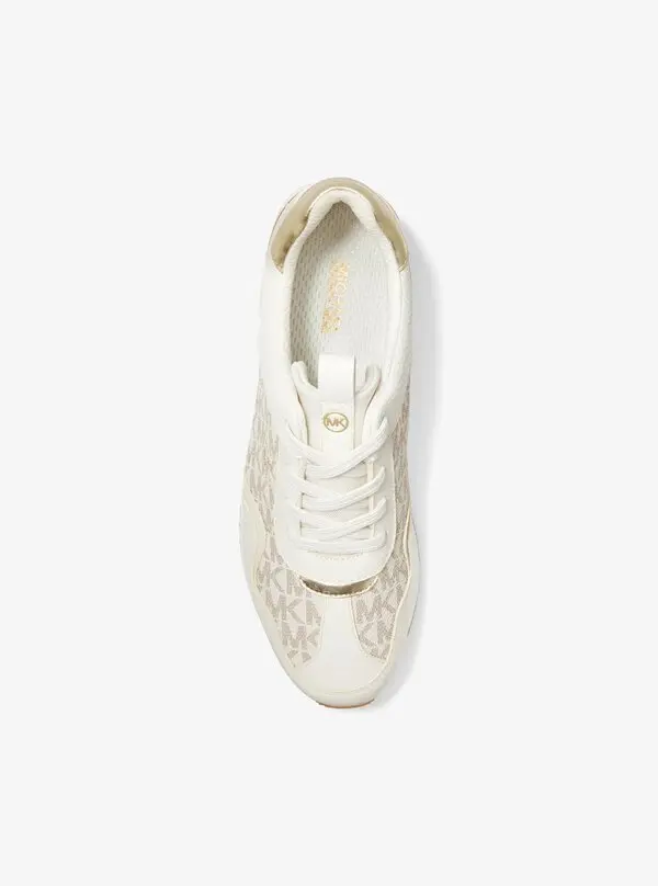 Michael Kors Raina Signature Logo Platform Trainers