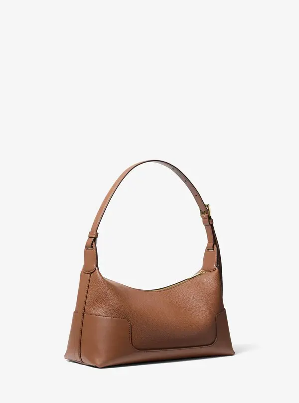 Michael Kors Teddi Medium Textured Slouch Shoulder Bag - Brown