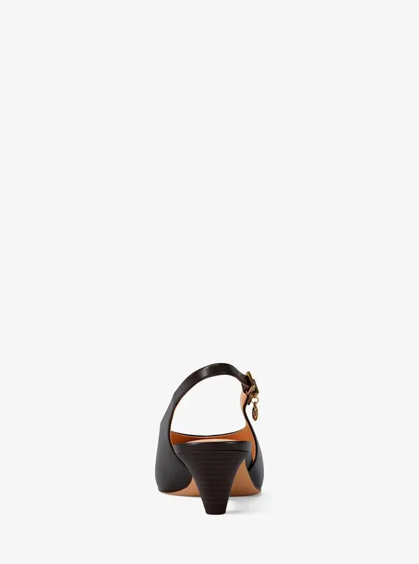 Michael Kors Tonya Leather Slingback Pumps