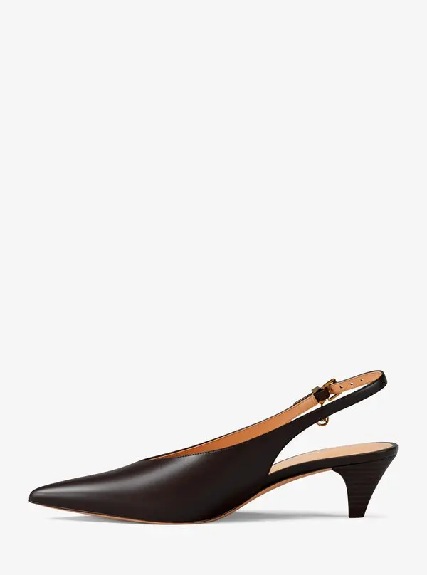 Michael Kors Tonya Leather Slingback Pumps