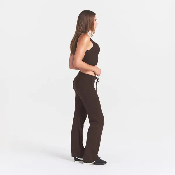 SKIMS Straight Leg Pant | Deep Neutral | | Cotton Jersey