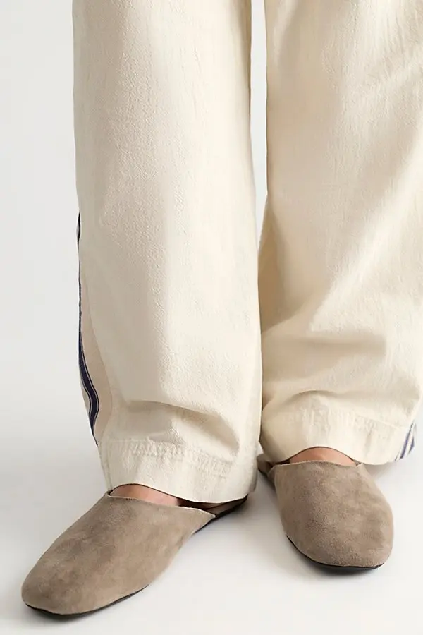 Free People House Tour Mules - Grey Suede
