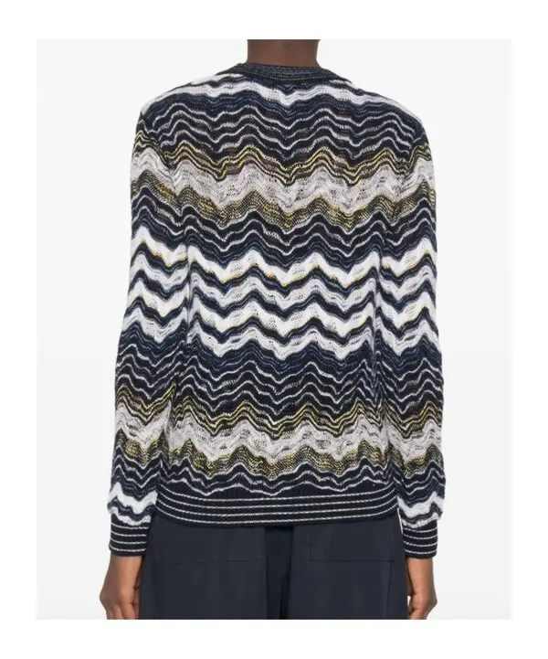 Missoni Wave Knit Crewneck Sweater