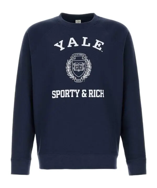 SPORTY  RICH Sporty Rich Yale Printed Crewneck Sweatshirt