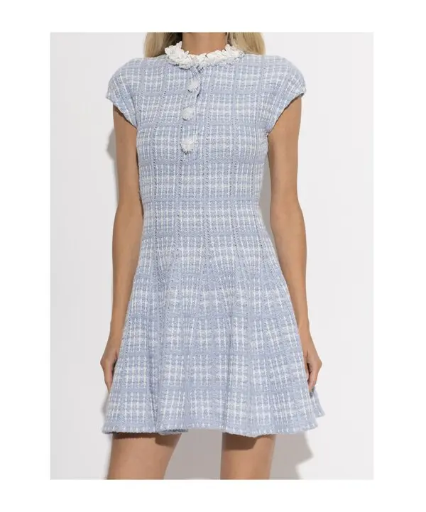 SELF-PORTRAIT Round-neck Dress