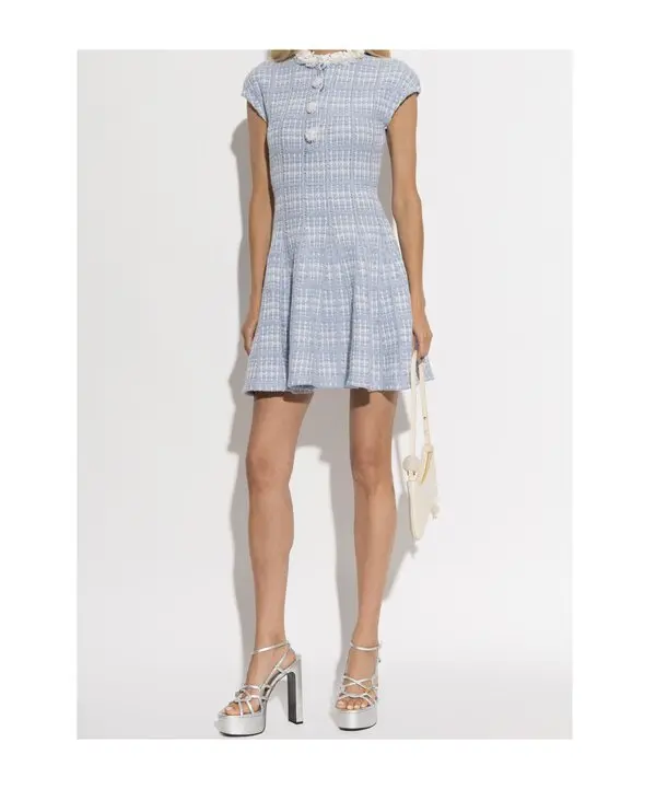 SELF-PORTRAIT Round-neck Dress